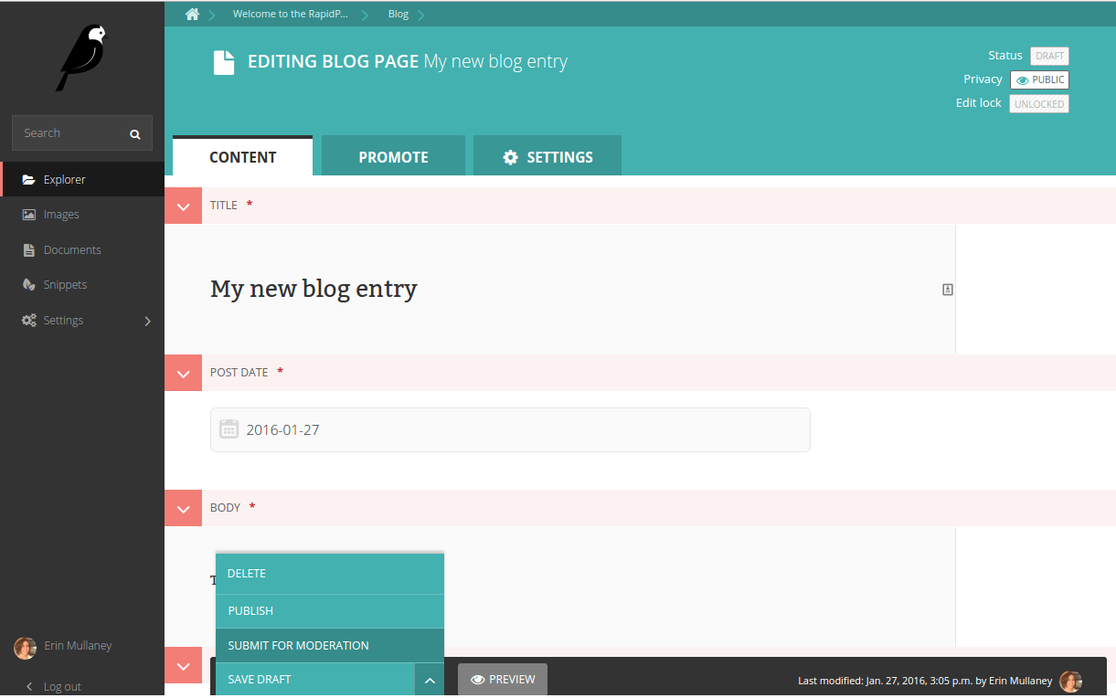Wagtail: 2 Steps for Adding Pages Outside of the CMS | Caktus Group