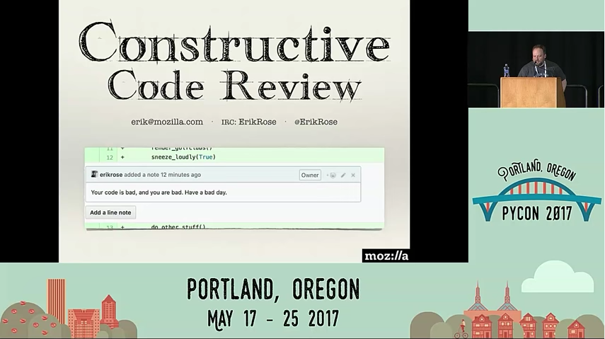 Constructive Code Review (Bonus PyCon 2017 Must-See Talk) | Caktus Group